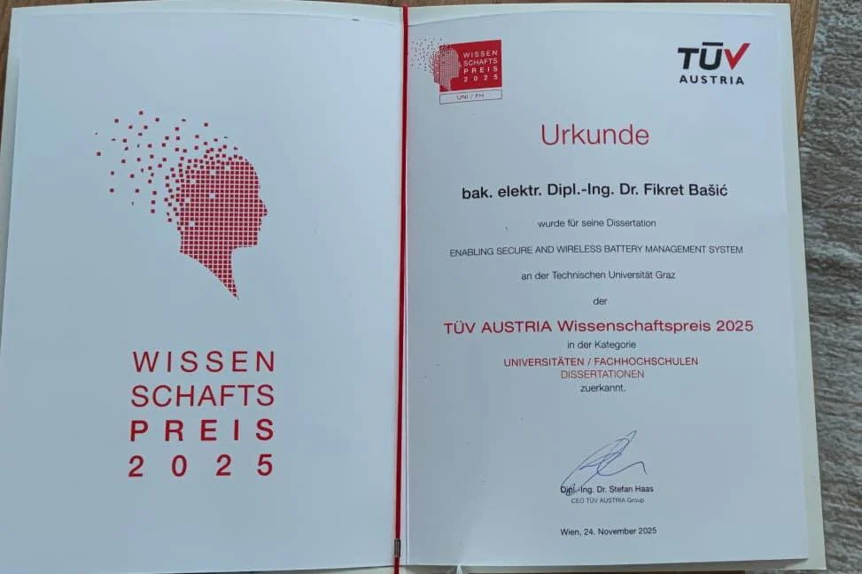 Fikret Bašić osvojio prestižni WiPreis – Wissenschaftspreis: Još jedno ...